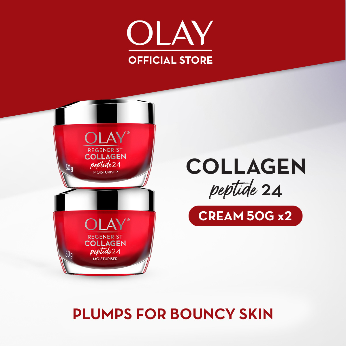 Olay Regenerist Collagen Peptide24 Moisturiser 50g Set of 2 | Lazada PH