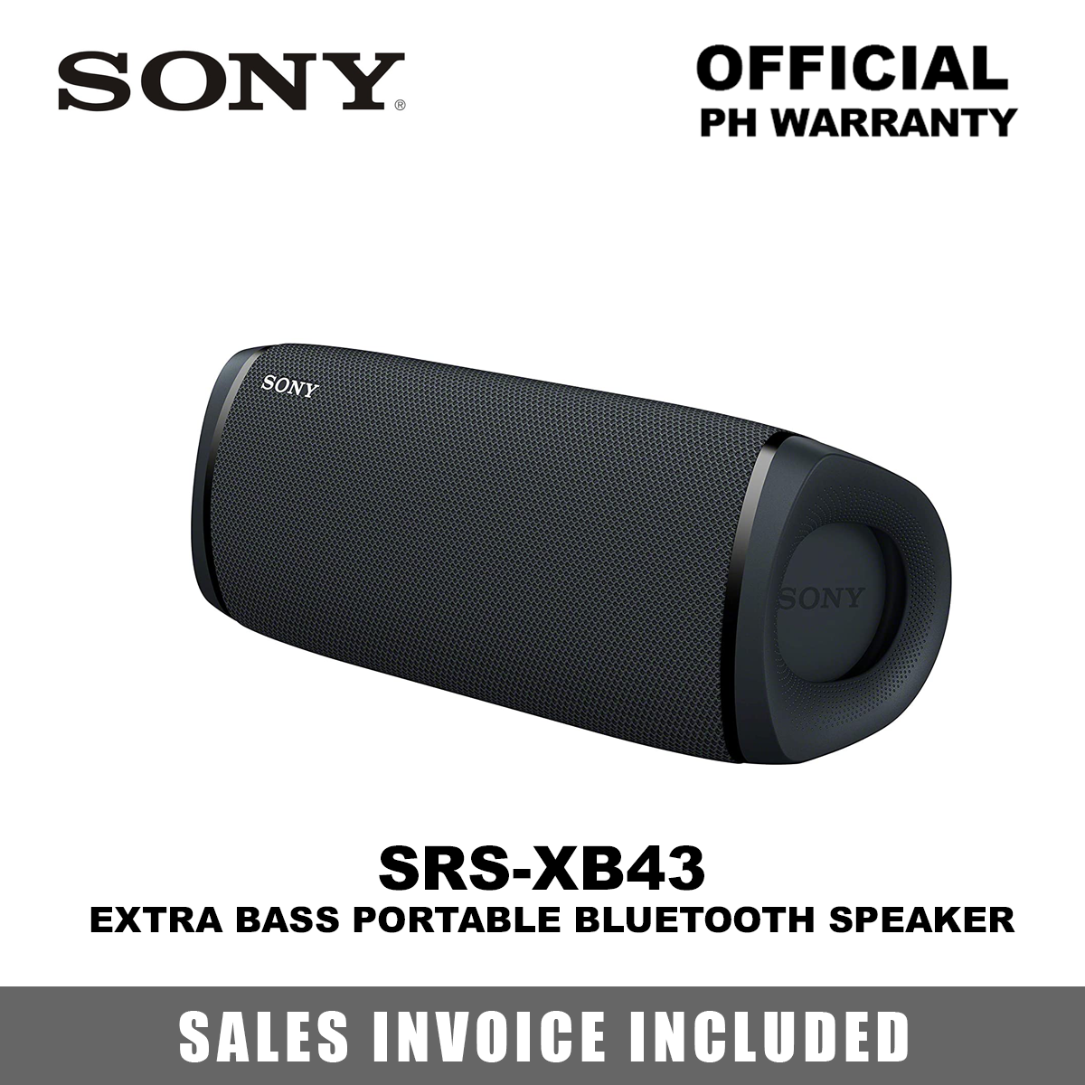 Sony SRS-XB43 / SRS XB43 / XB43 / SRSXB43 EXTRA BASS Portable Bluetooth ...