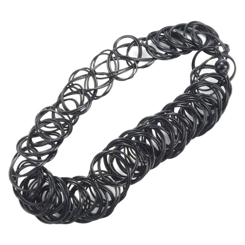 9 PCS Women Choker Necklaces Black Velvet Stretch Tattoo Choker ...