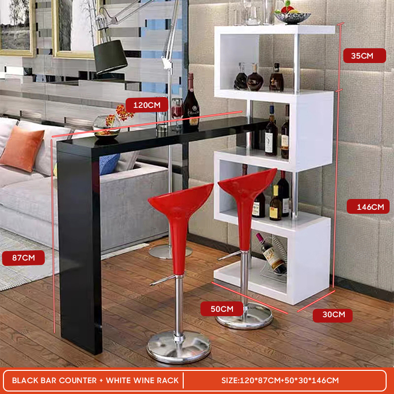 Modern MINI Bar table Rotating 360 Swivel Bar counter table coffee ...