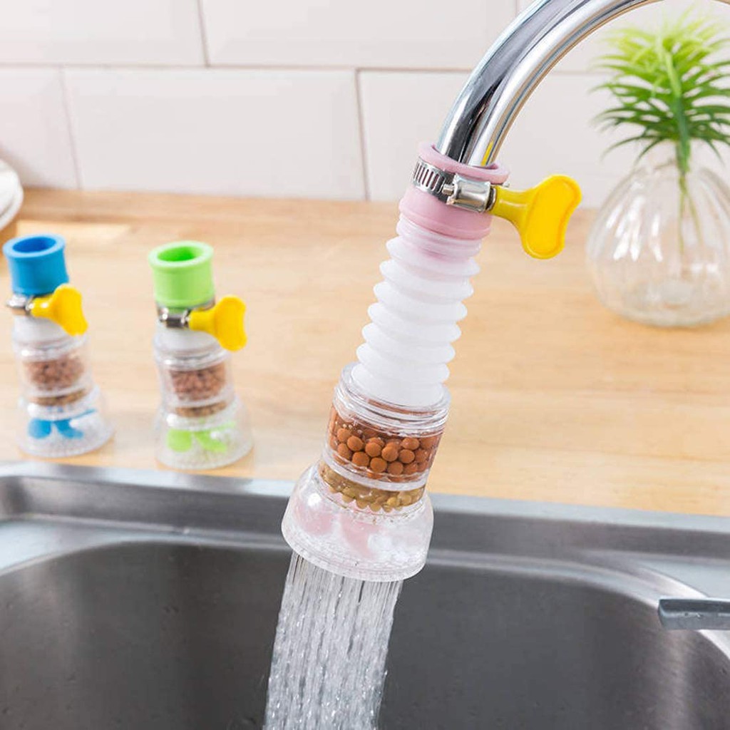 FS Faucet Splash Filter Water Saving Water Filter Foldable 360 Rotating ...
