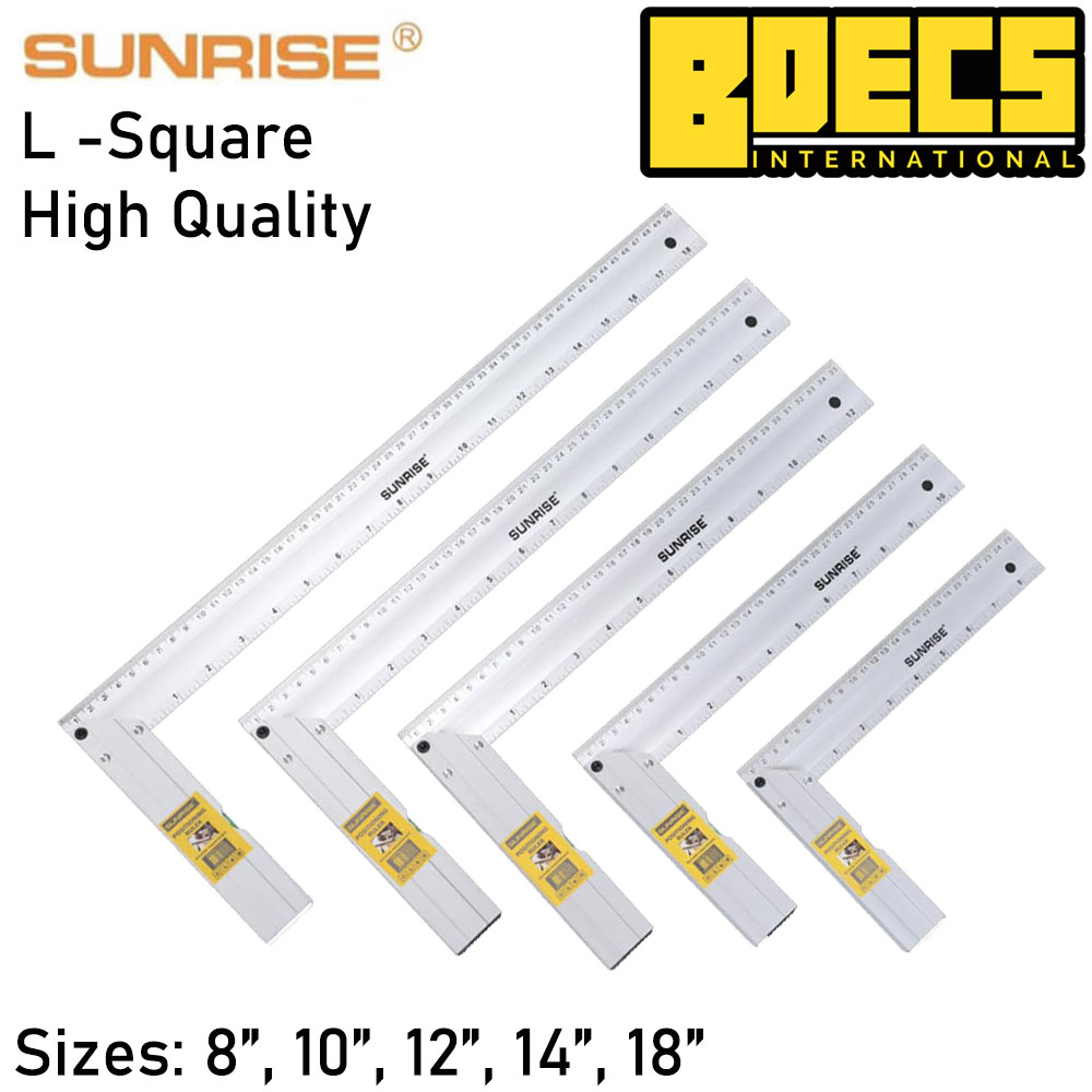 Aluminum L - Square Try Square Squala Carpentry Square High Quality Sunrise I bdecs | Lazada PH