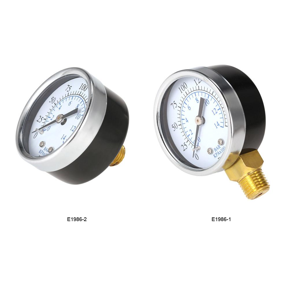 50mm 0~200psi 0~14bar Pool Filter Water Pressure Dial Hydraulic Pressure Gauge Meter Manometer 1 ...