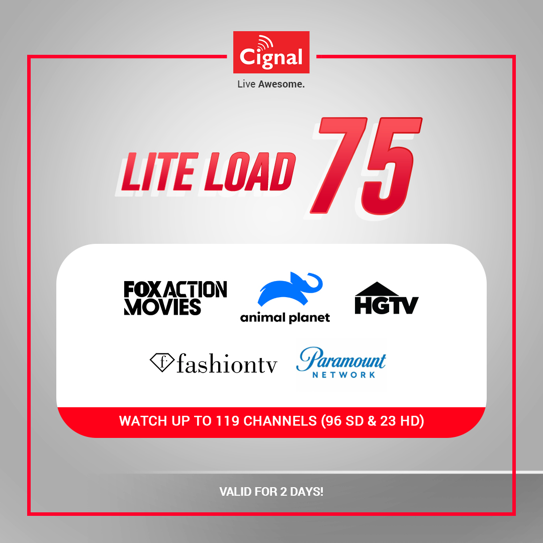 Cignal Lite Load HD 75 | Lazada PH