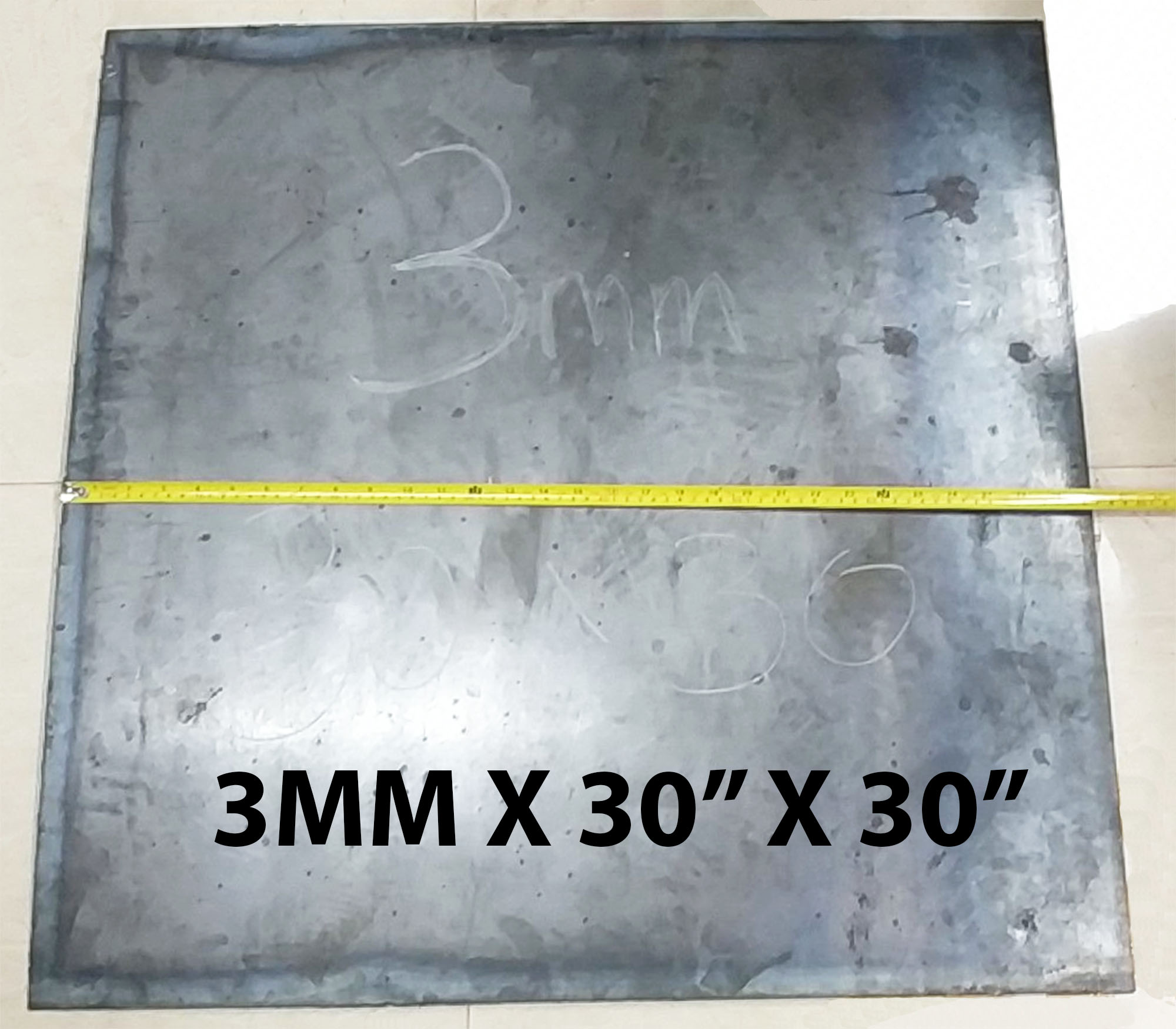 MS BASE PLATE 3MM X 30 INCHES X 30 INCHES MILD STEEL MAY TOLERANCE ANG ...
