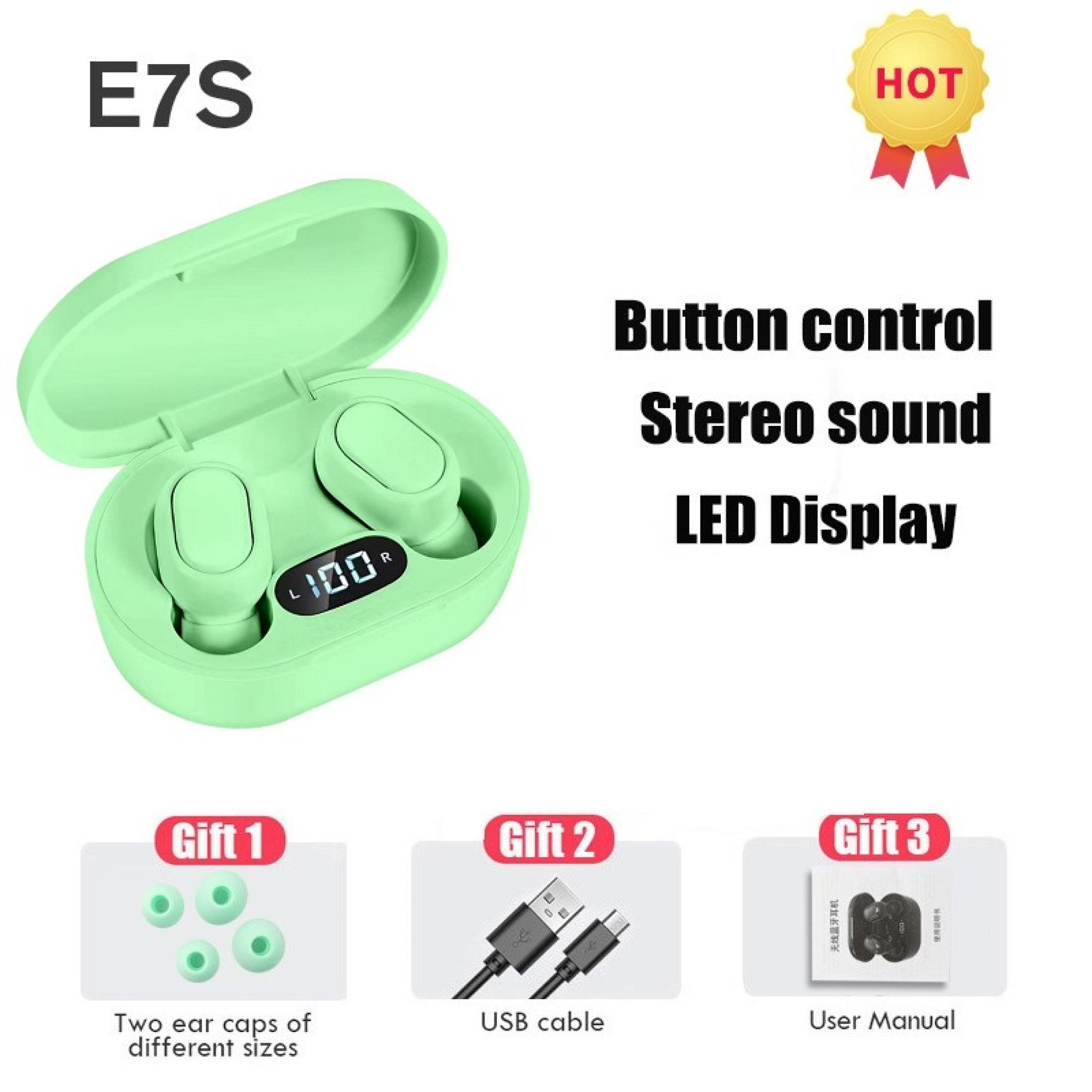 【Local】Macaron E7S TWS Bluetooth Earphones HiFi Bluetooth 5.0 Wireless ...