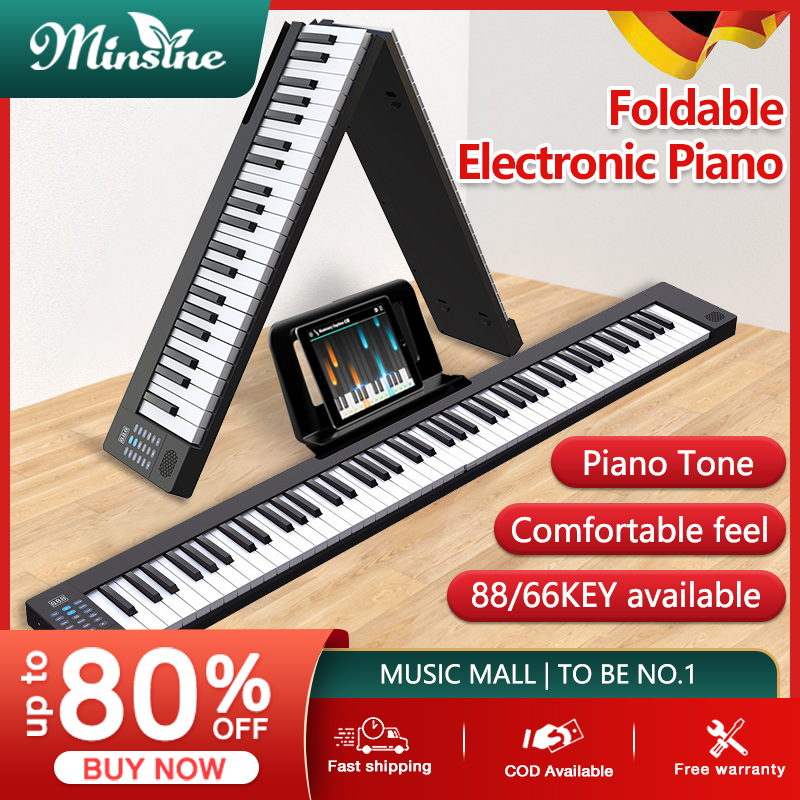 Minsine 61 Keys Digital Electronic Piano Keyboard MIDI Output 128 Tones ...
