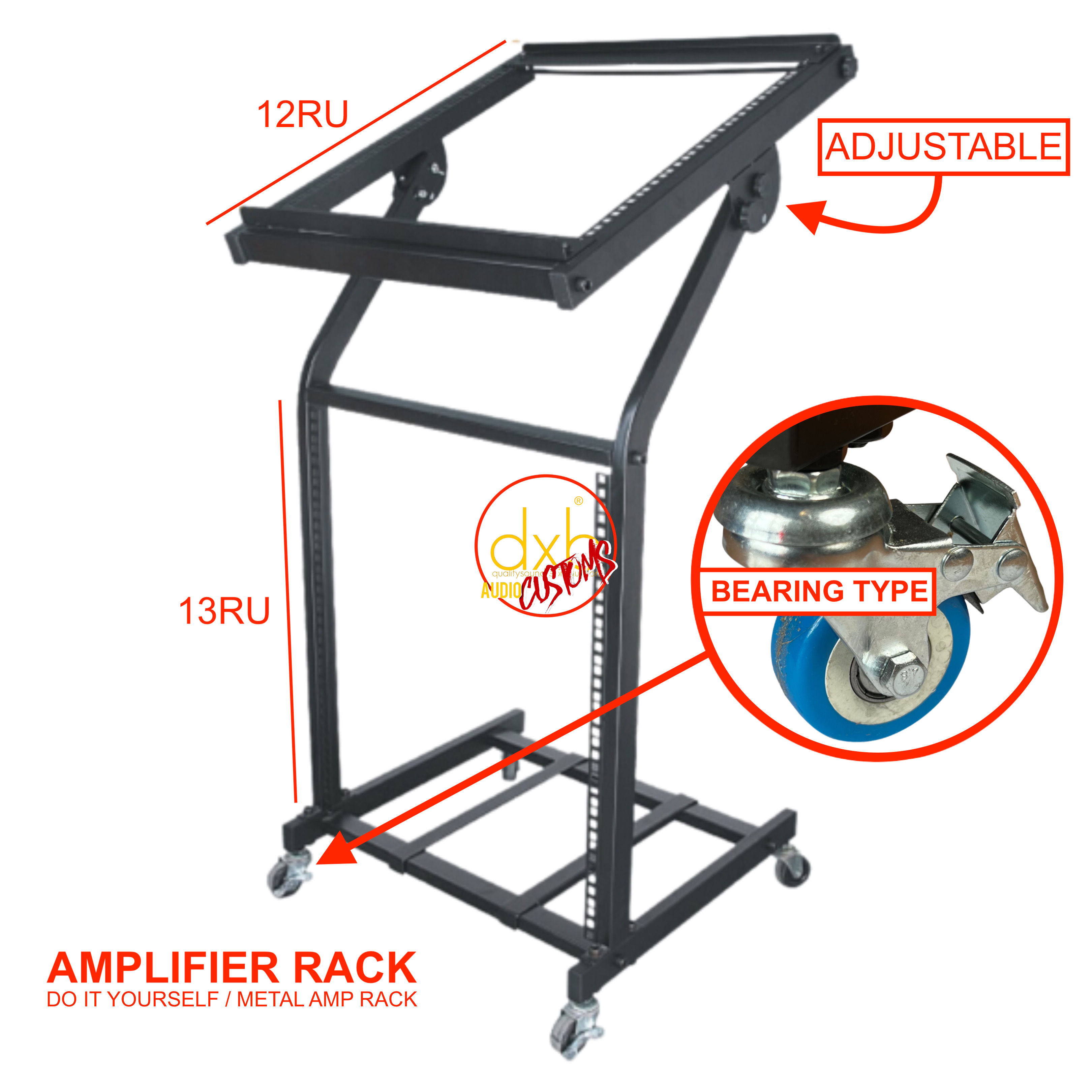 dxb DIY Metal Amplifier Rack Server Rack Processor Rack Amp Rack ...