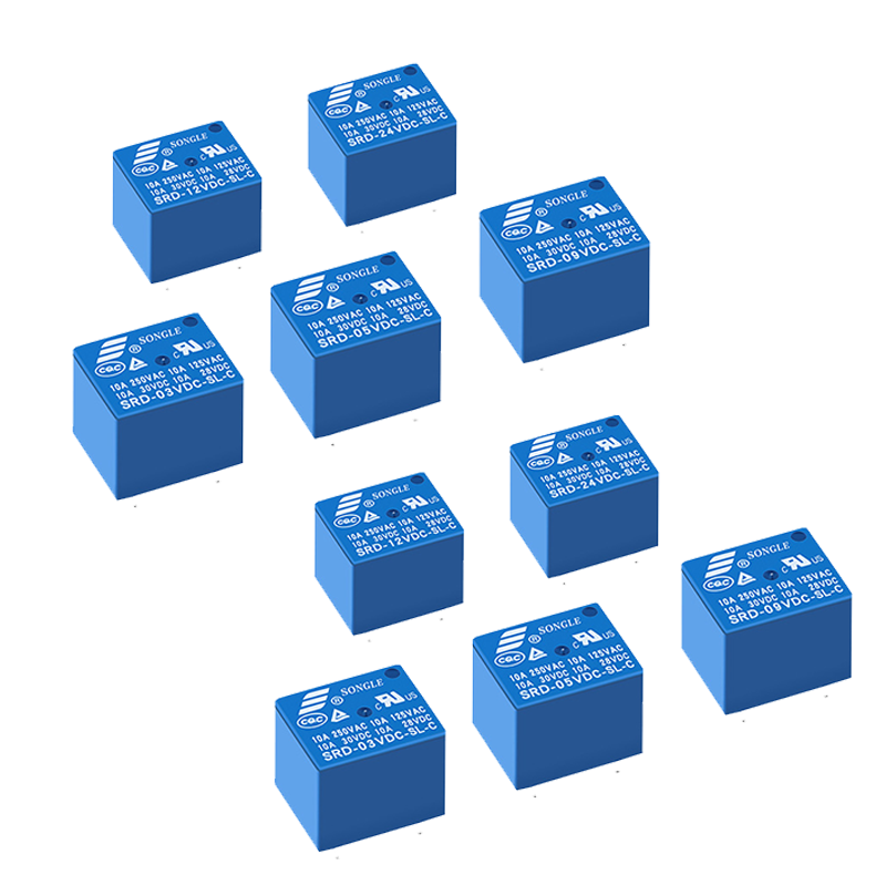 10PCS 5 Pins SRD Relay Mini SRD Relays 5 Pins Relay For Protection ...