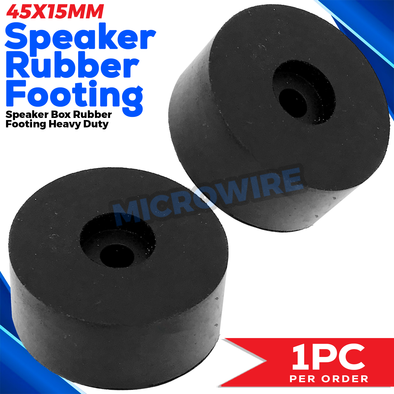 Recessed Rubber Feet Bumpers Footing Heavy Duty (45X15MM) | Lazada PH