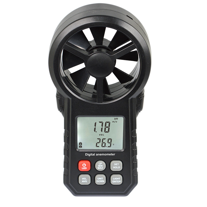 Digital Anemometer Humidity Meter Portable Wind Speed Meter with USB ...