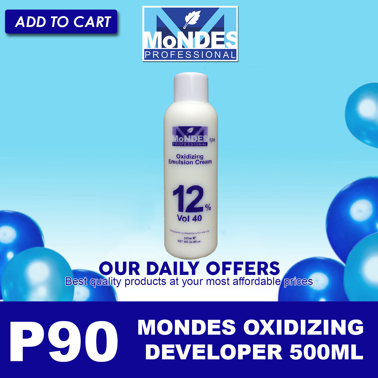 MONDES OXIDIZING EMULSION CREAM 500ML | Lazada PH