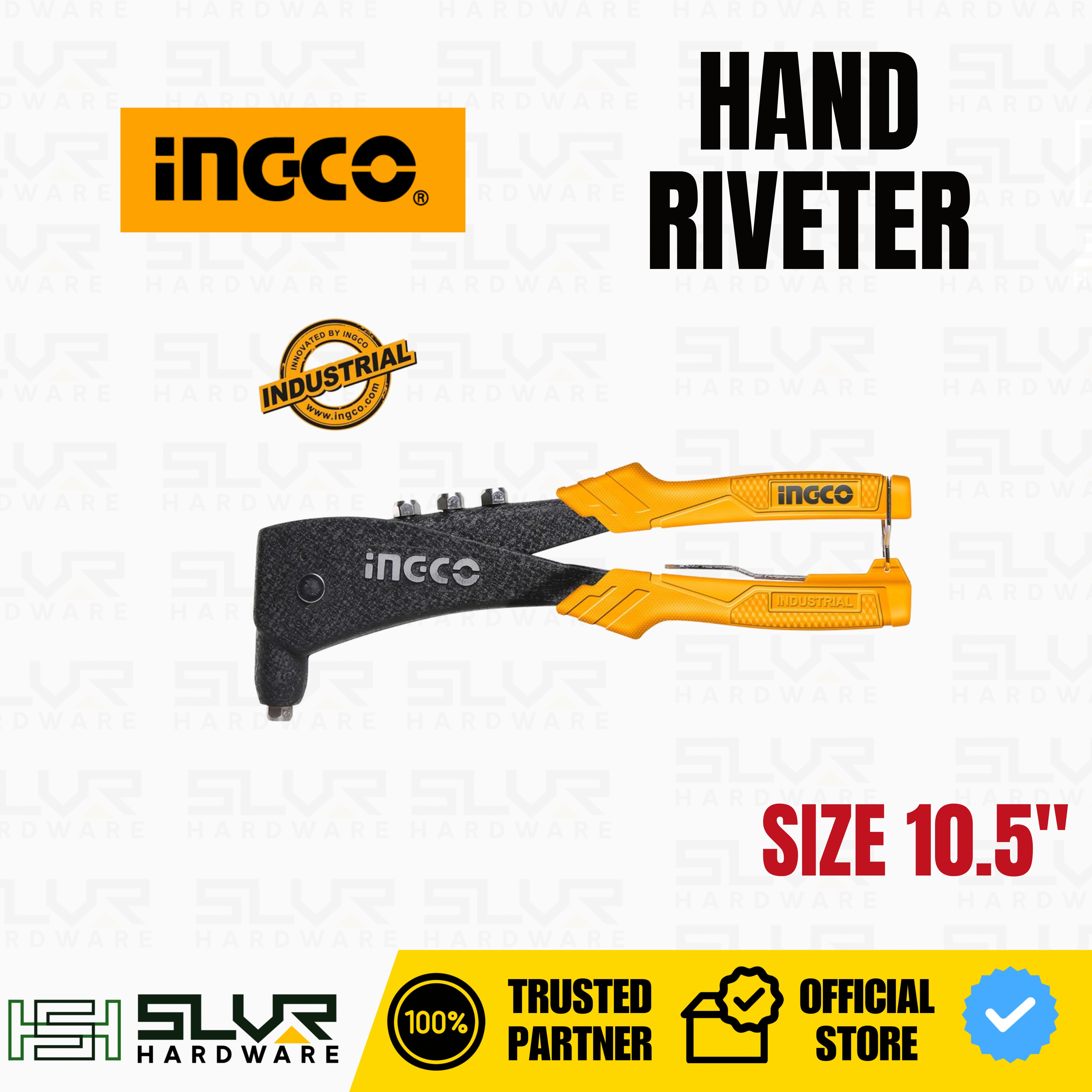 INGCO Heavy Duty Industrial Hand Riveter size 10.5 for Blind Rivet ...