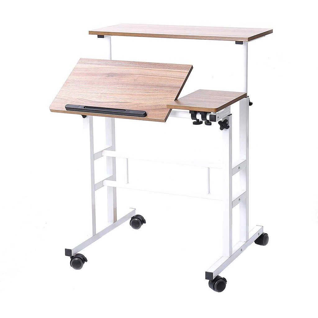 Adjustable Stand Up Desk Computer Desk Workstation Sit-Stand - 80cm X ...