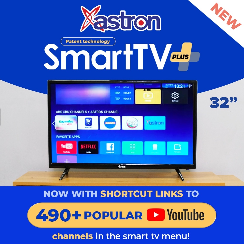 [FREE Soundbar] Astron 32 Inch Smart TV [A-LED3277 ] Online Exclusive ...