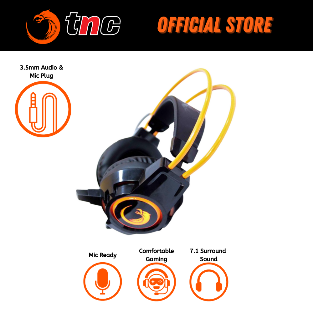 TNC G1 Surround Sound Wired Gaming Headset with Mic | Lazada PH