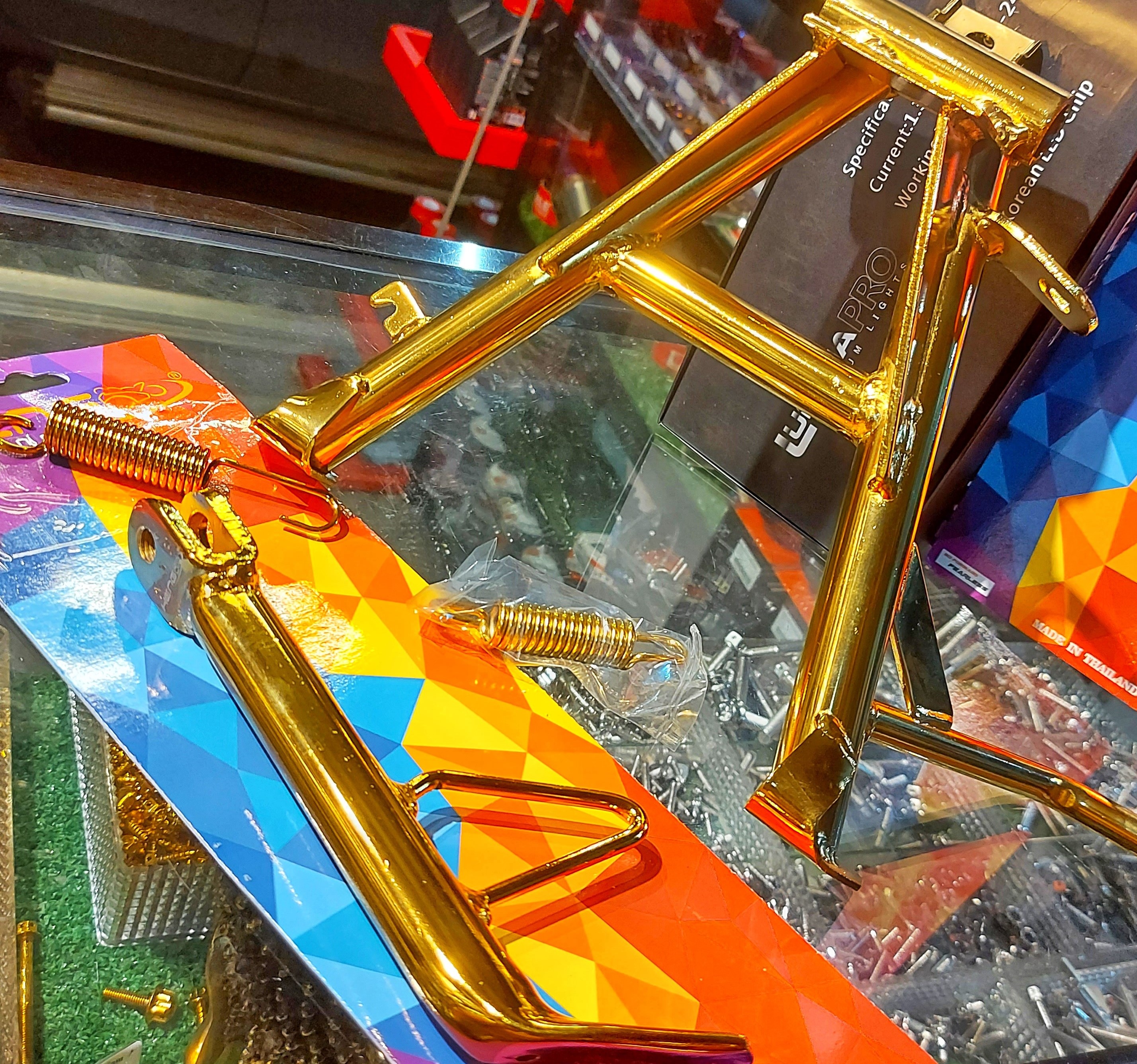 Heng CENTER STAND / SIDE STAND for Wave 125 - Gold | Lazada PH