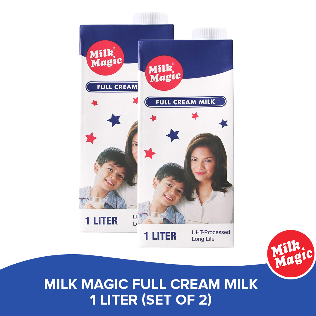 Milk Magic - Full Cream Milk 1 Liter (Set of 2) - Nutritious Healthy ...