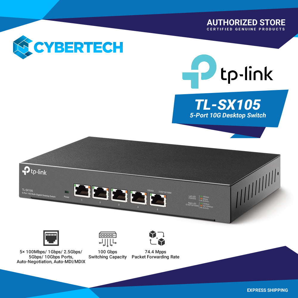 TP-Link TL-SX105 5-Port 10G Desktop Switch | Lazada PH