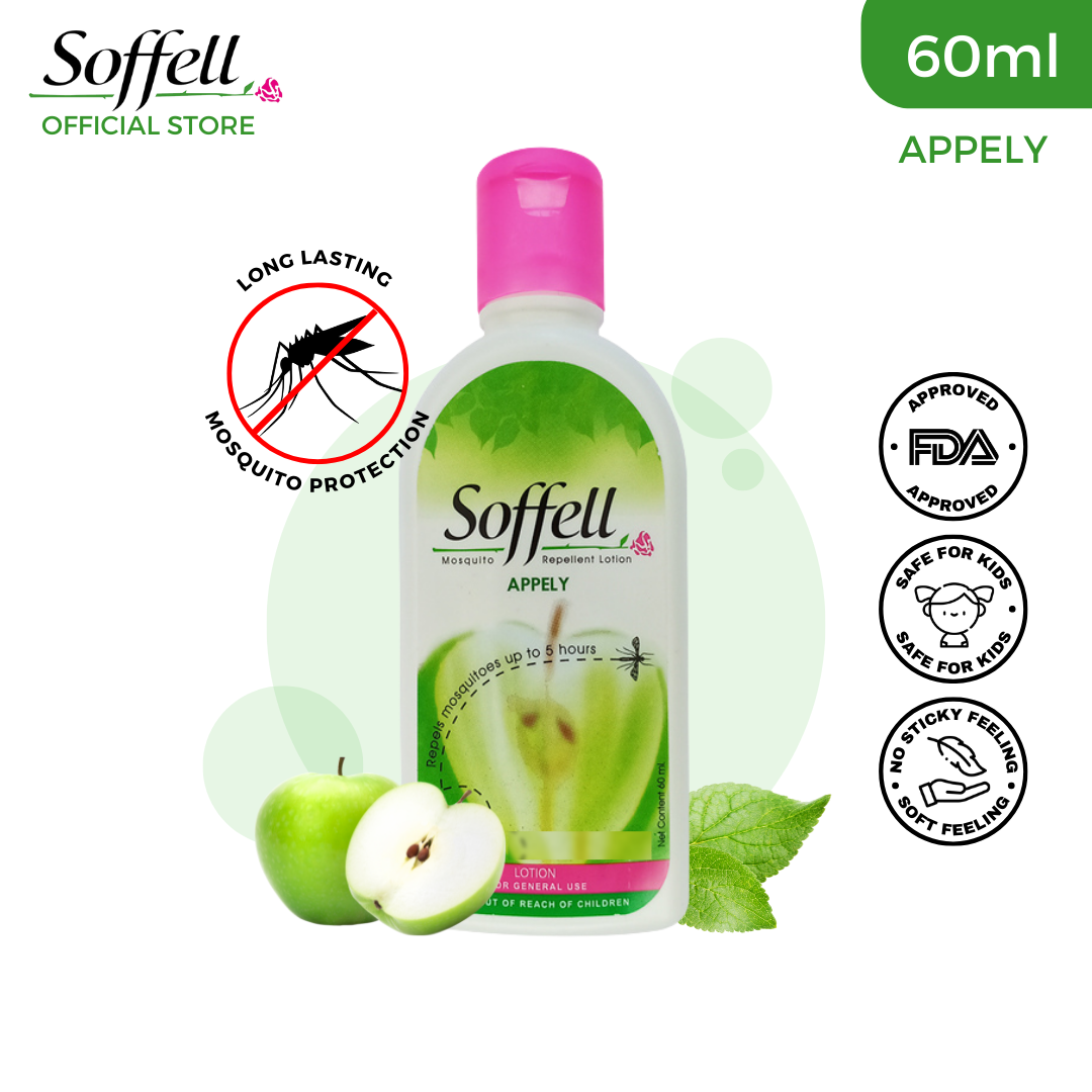 Soffell Mosquito Repellent Lotion - Appely (Apple) 60g | Lazada PH