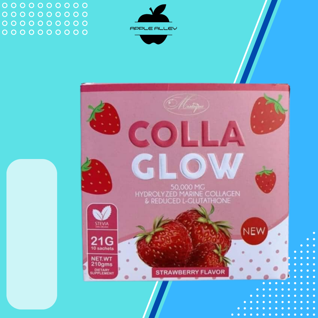 Mystique Colla Glow With Marine Collagen and L-Glutathione Strawberry ...