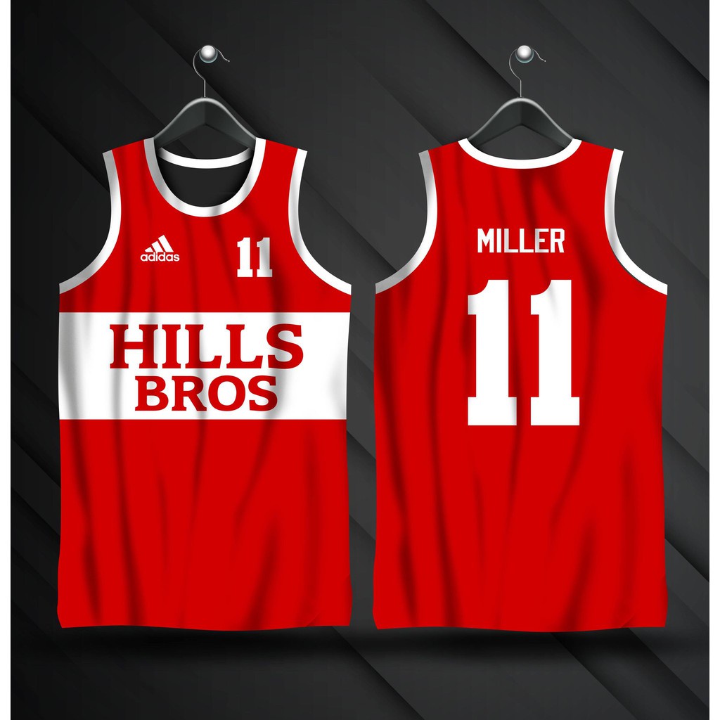 PBA RETRO JERSEY | HILLS BROS MILLER #11 | FULL SUBLIMATION | Lazada PH