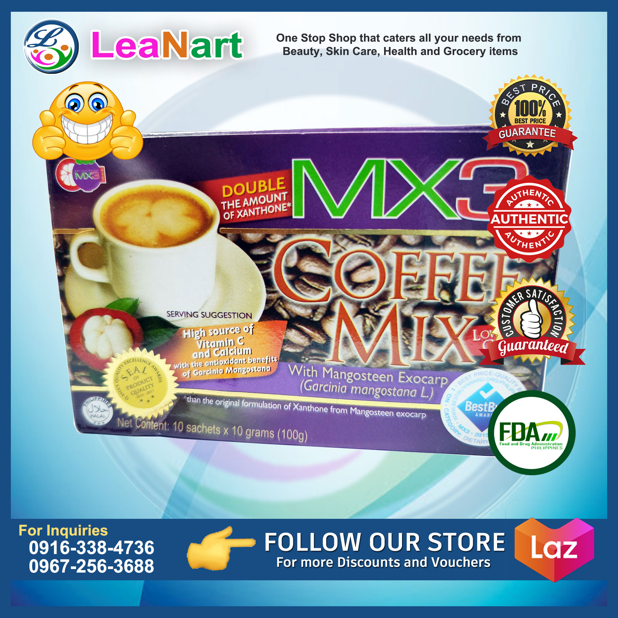 MX3 Coffee Mix Low Acid Coffee 10 sachets | Lazada PH