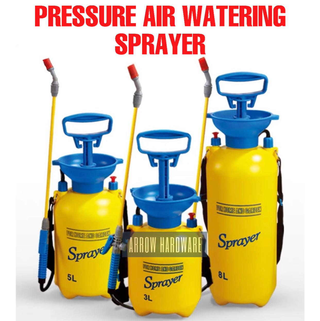 5L/8L Pressure Sprayer Compressed Air Spray Garden Sprayer Pump Hand ...