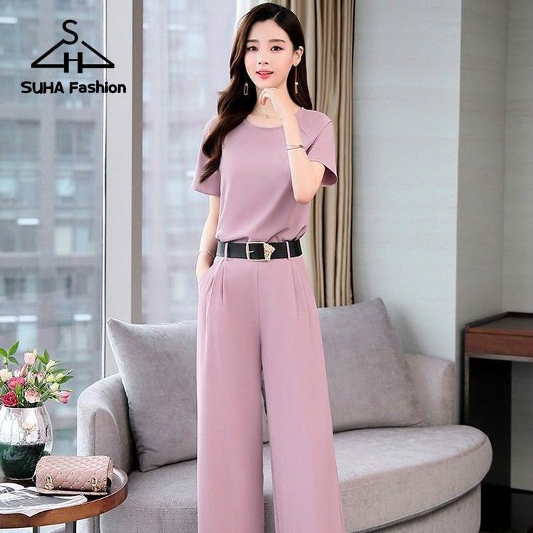 SUHA square pants terno business casual attire office outfit for women ...