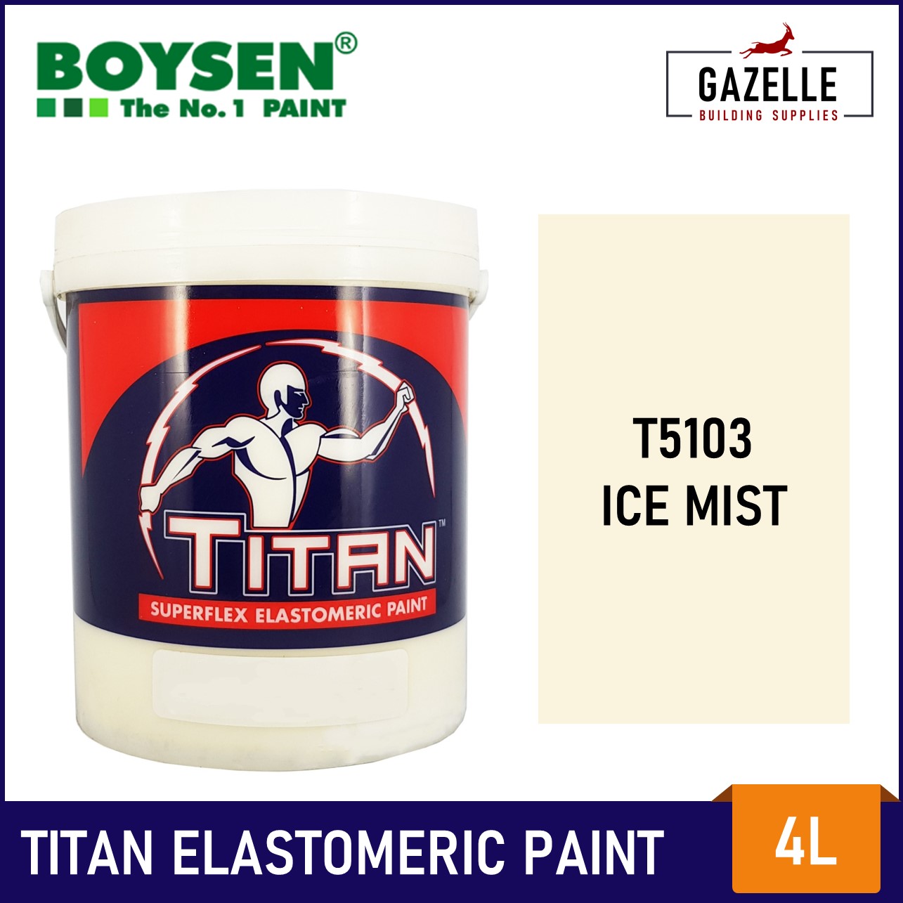 Titan Elastomeric Paint Ice Mist - 4L | Lazada PH