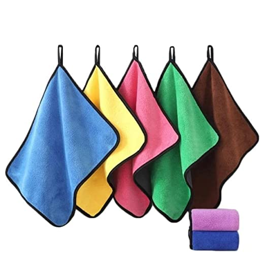 Microfiber Drying Cloth Reusable Double Sided Towel Cleaning Towel ...