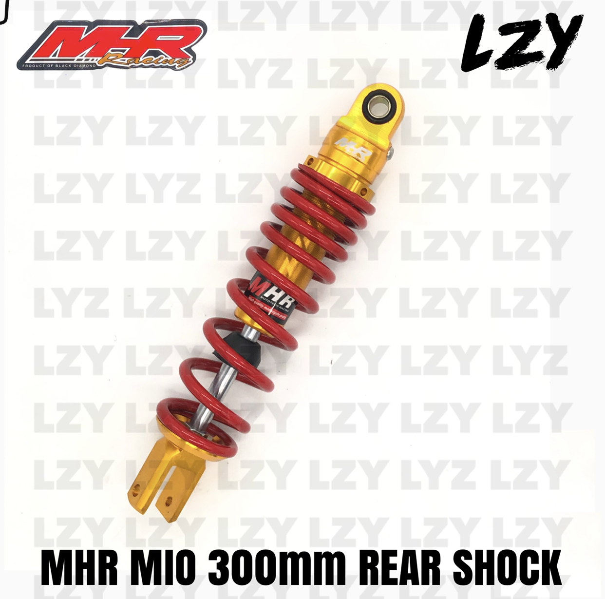 MHR 270mm 300mm Mio Beat Click Rear Suspension Shock Absorber BLACK ...