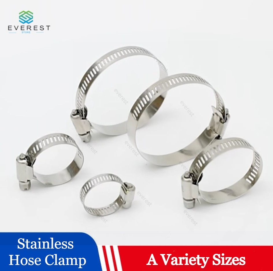 Stainless Hose Clamp /Metal Hose Clamp Pipe Clamp 1/2'' to 6'' | Lazada PH