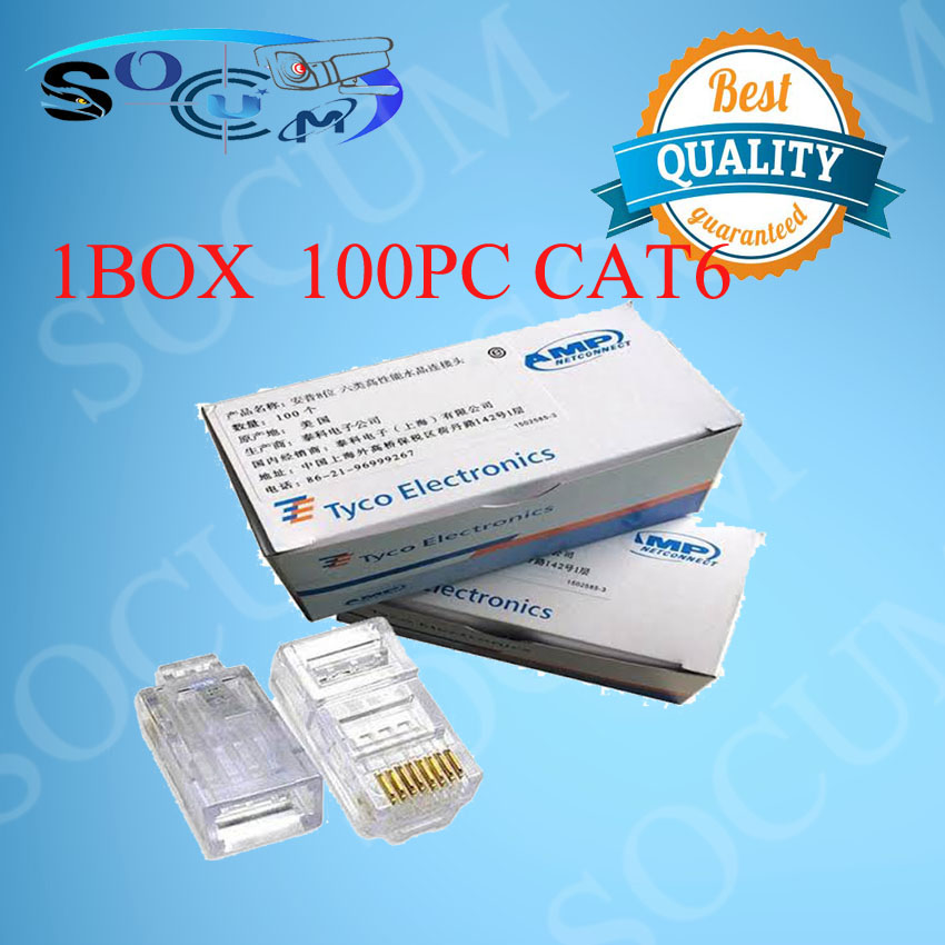 CAT6 100pcs AMP RJ45 Connector | Lazada PH