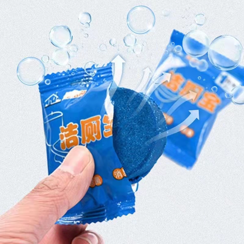 Automatic Bleach Toilet Bowl Cleaner Stain Remover Blue Tab Tablet ...