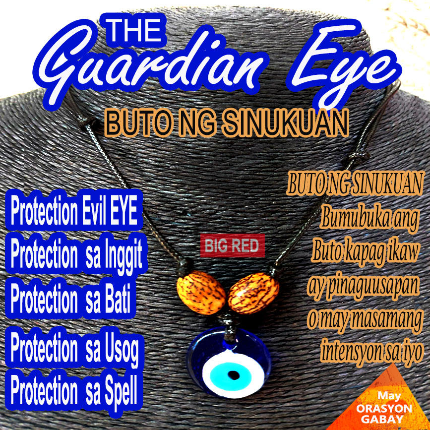 Evil Eye Sangga Buto ng Sinukuan Pendant Necklace Amulet For Protection ...