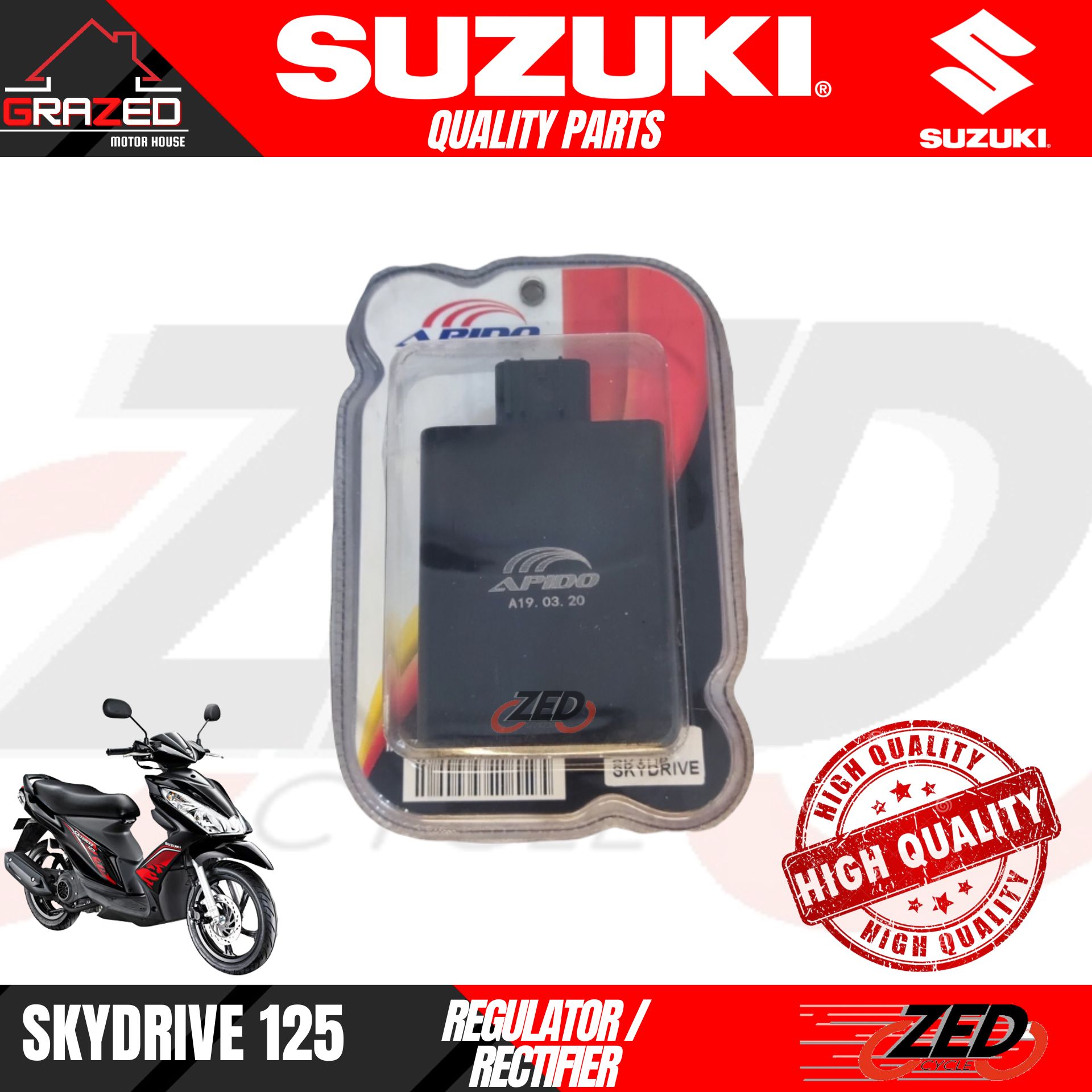 APIDO CDI UNIT for Skydrive 125 | Lazada PH