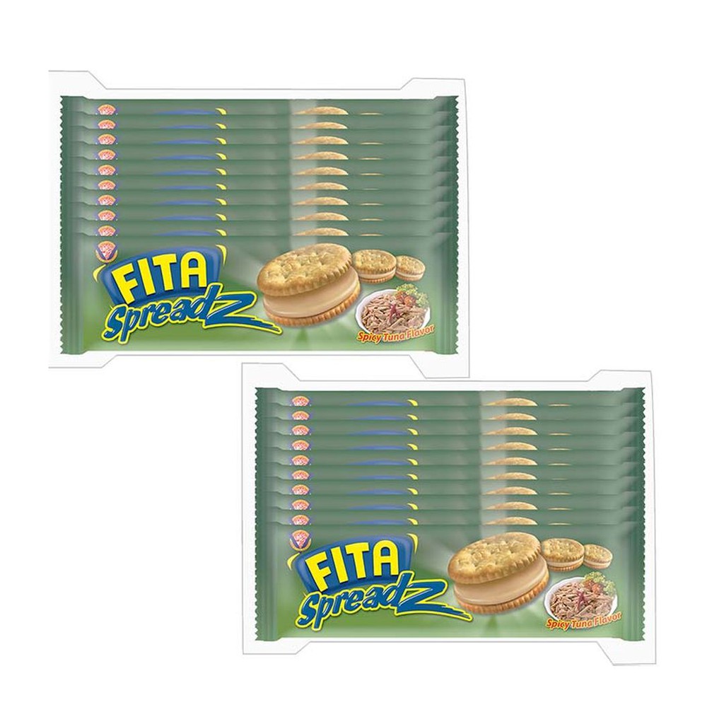 snacks Fita Spreadz Sandwich Crackers Spicy Tuna 25g x 10 X 2 | Lazada PH