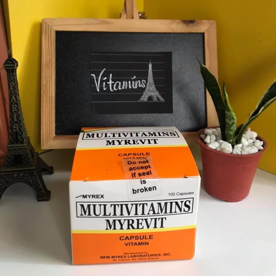 Myrevit Multivitamins 500mg 100 capsules | Lazada PH