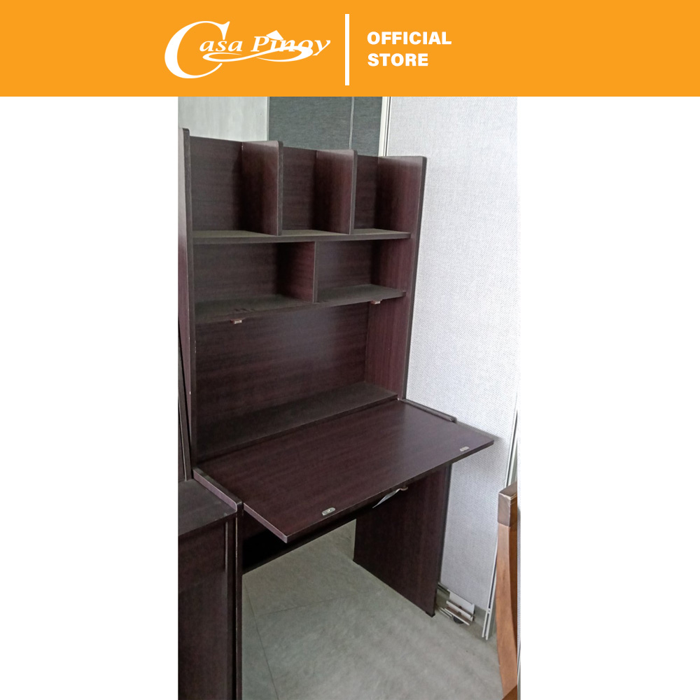 Casa Pinoy Study Table Cabinet Study Desk With 4 Open Storage Organizer ...