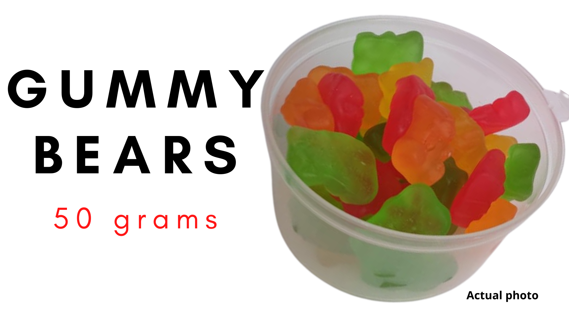 GUMMY BEAR SNACKS - 50 GRAMS - THE BEST! | Lazada PH
