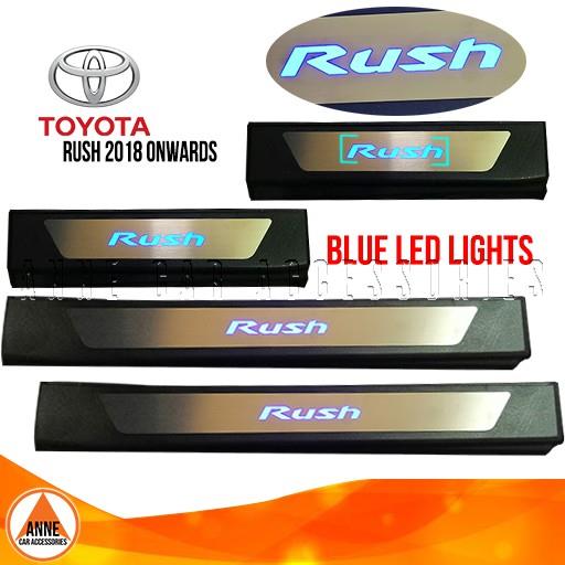 VAPE Toyota Rush G E 2018 - 2021 Side Door Step Sill w/ Blue LED Light ...