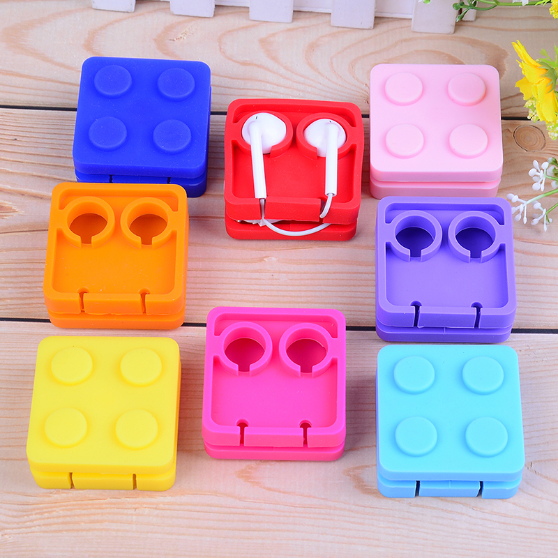 Earphone cable winder silicone tidy headphone line cord holder wire ...