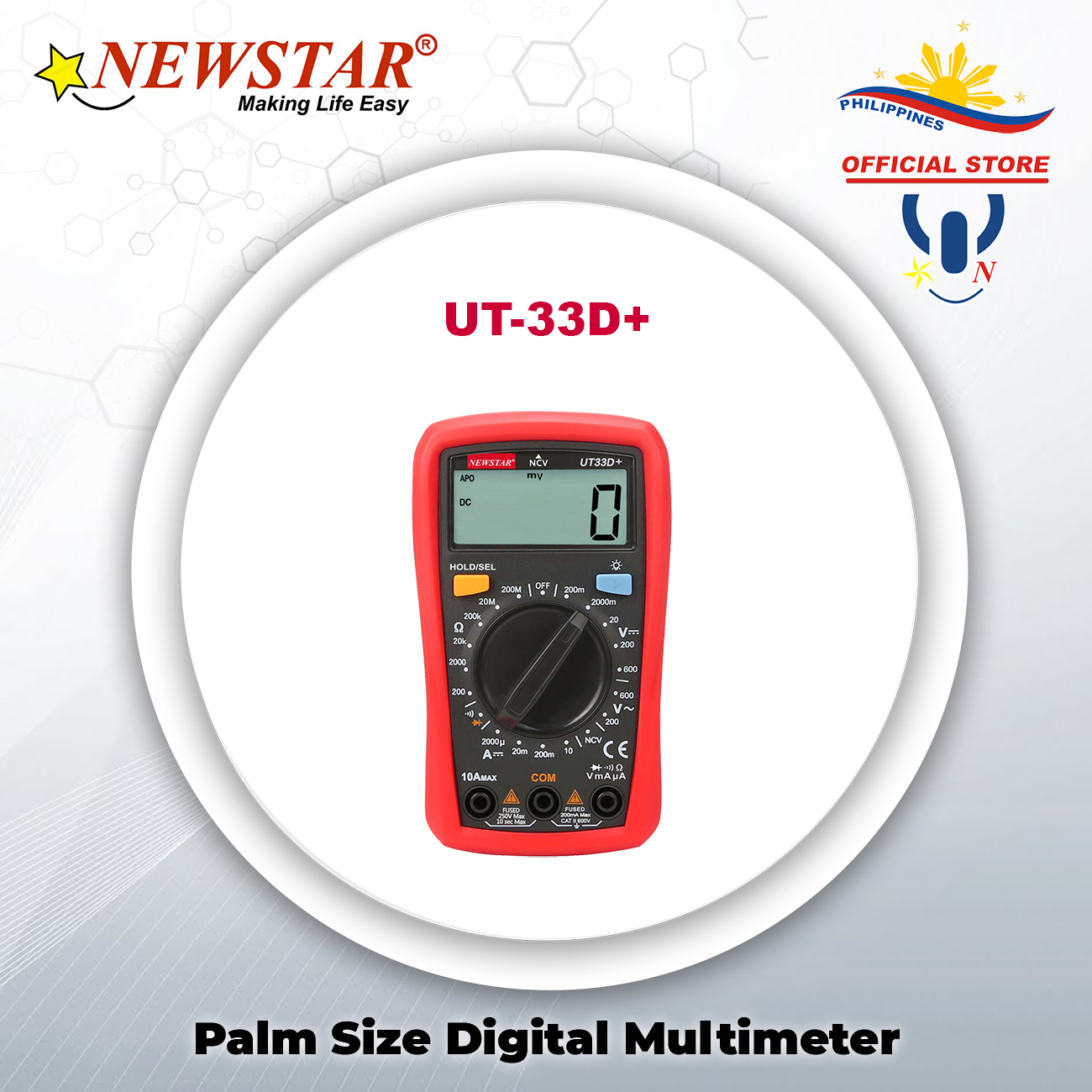 Newstar Modern Palm Size Digital Multimeter UT-33D+ | Lazada PH