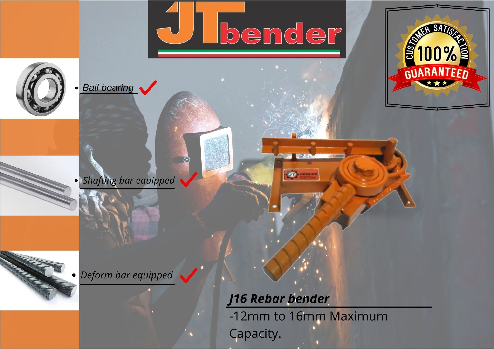 BENDER, REBARAR BENDER, HEAVY DUTY UPTO 16MM CAPACITY ORIGINAL JTbender ...