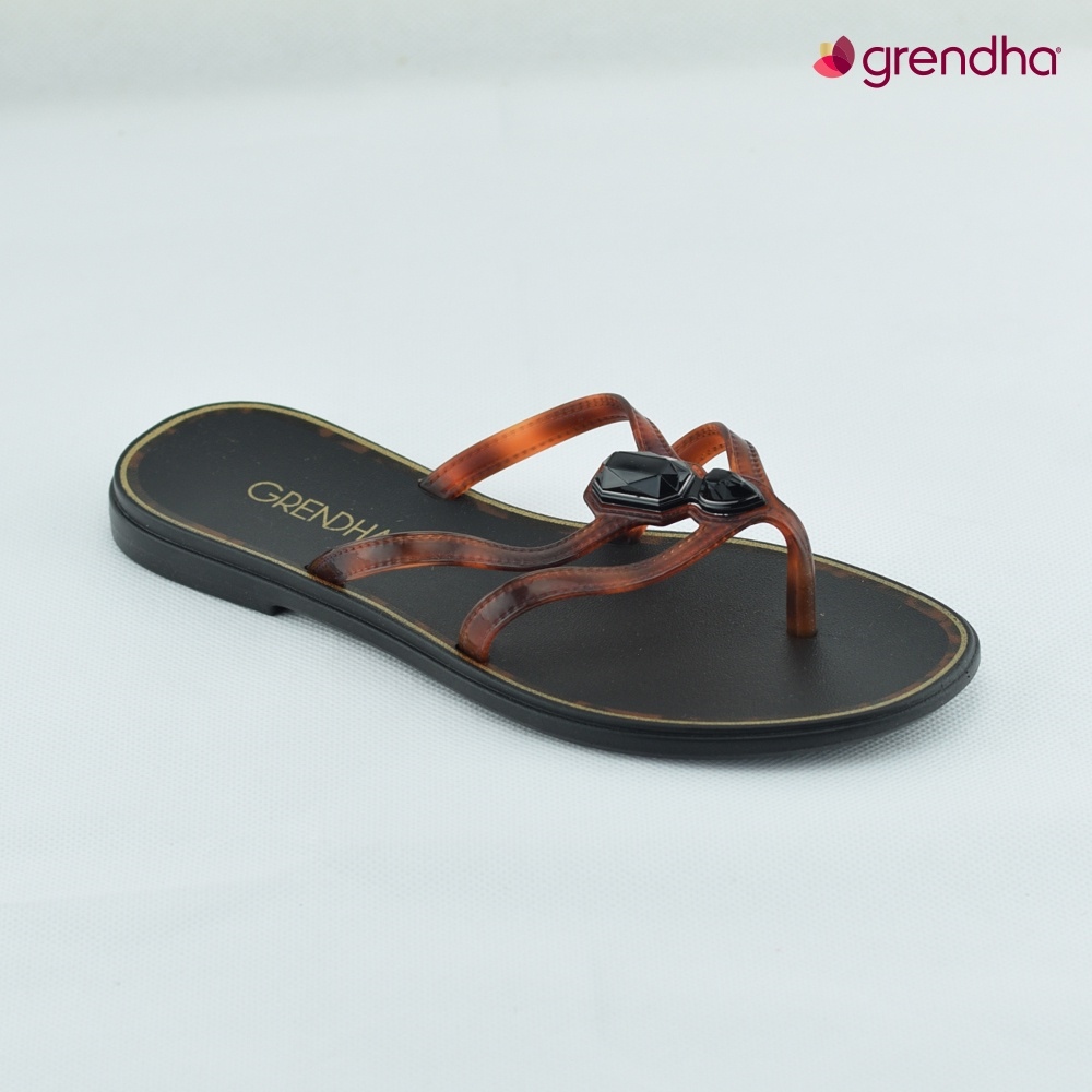 Grendha Cacau Animal Print Turtle Black Women's Slippers | Lazada PH