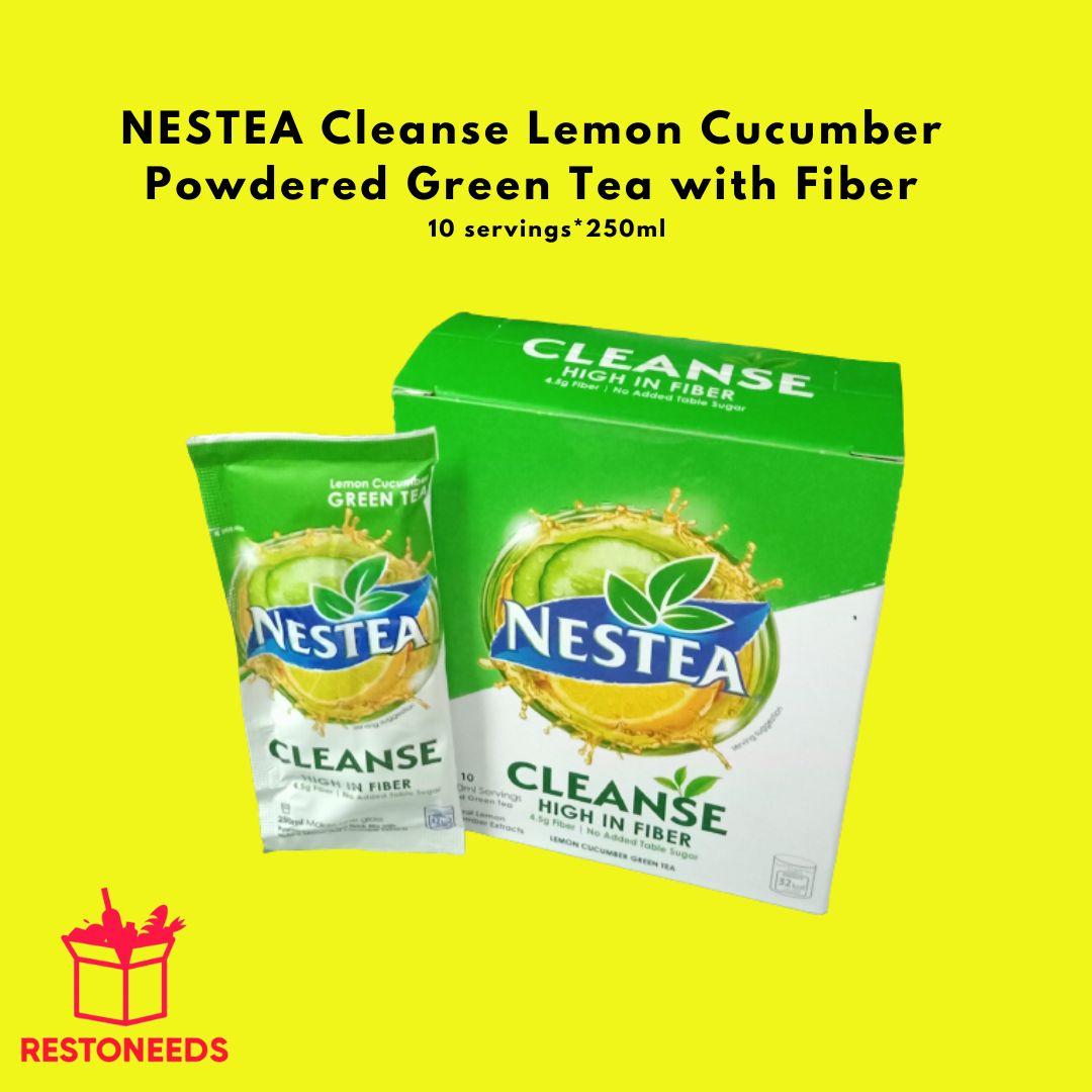 NESTEA Cleanse Lemon Cucumber Powdered Green Tea with Fiber 10 servings ...