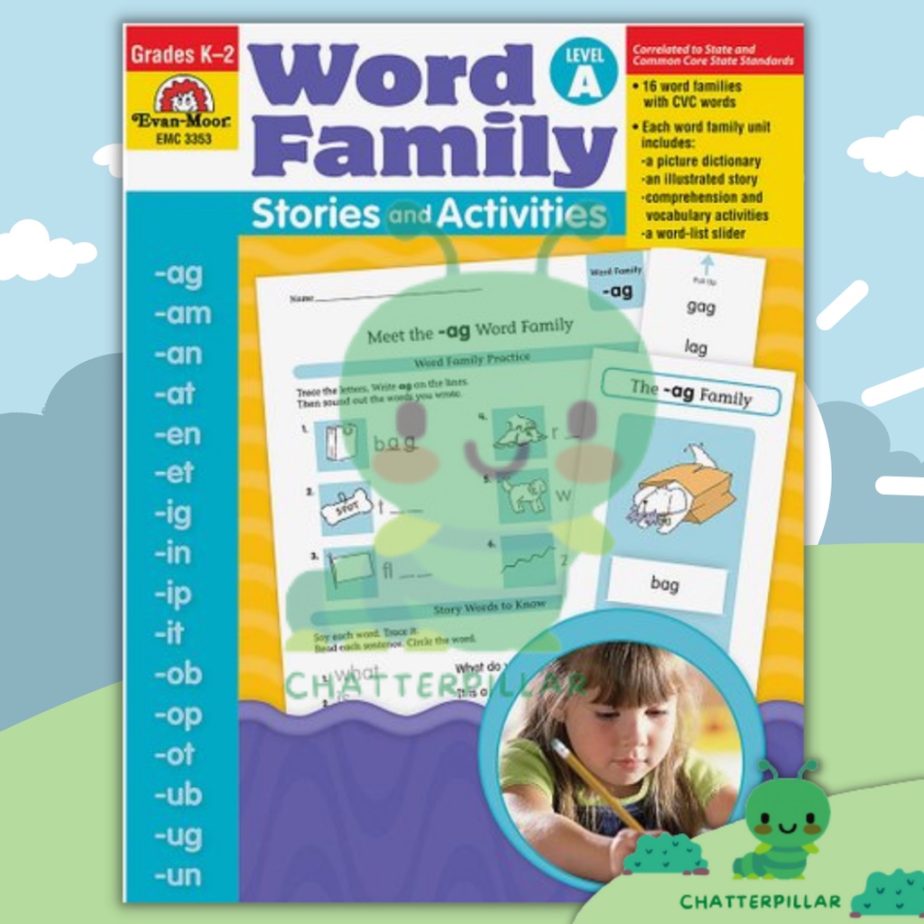Word Family with CVC words (Stories and Activities) | Lazada PH