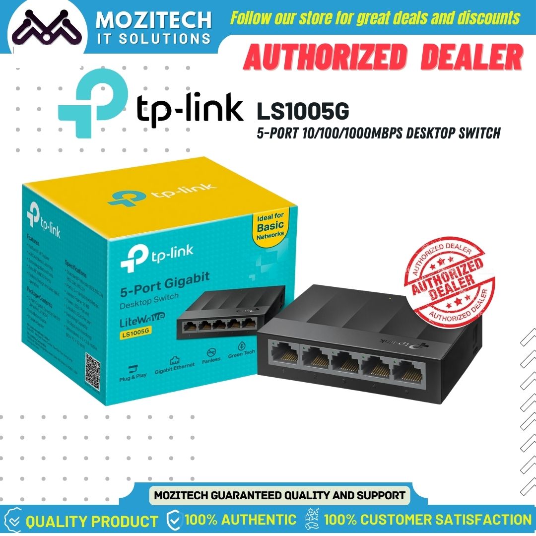 TP-Link LS1005G 5-Port 10/100/1000Mbps Desktop Switch | Lazada PH