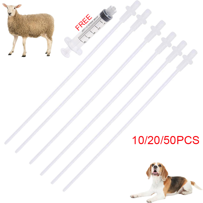 10-50Pcs Ai Rod for Dogs Sheep Artificial Insemination Set Breeding ...